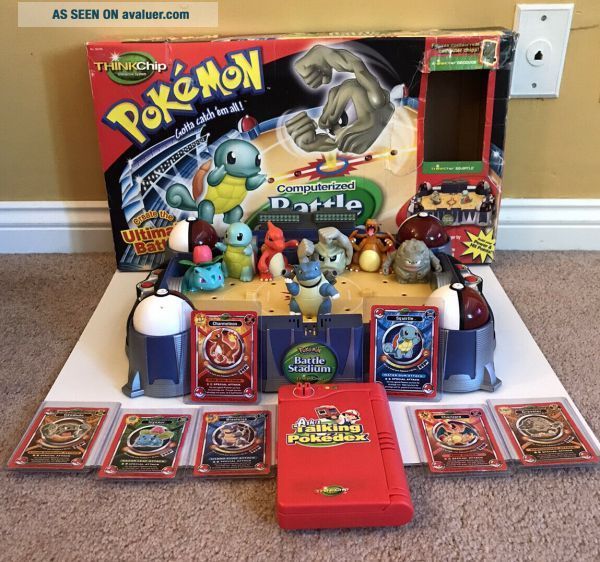 Pokemon Think Chip Computerized Battle Stadium W Figures Cards Pokédex ...