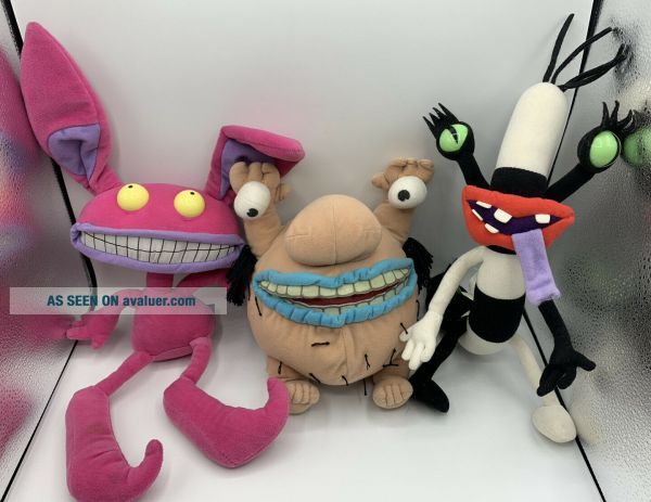 Vintage 1995 Aaahh Real Monsters Plush Oblina Krumm Ickis Nickelodeon ...
