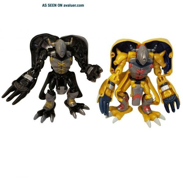 Digimon Agumon Black Wargreymon Digivolving Figure Rare Vintage Bandai ...