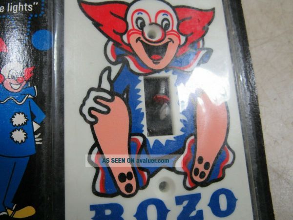 Vintage Larry Harmon ' S TV Official Bozo The Clown Light Switch Plate ...