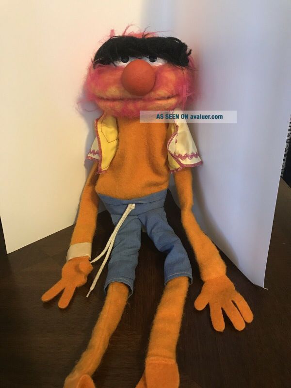 VINTAGE 1978 SESAME STREET ANIMAL DRUMMER Fisher Price MUPPETS HAND ...