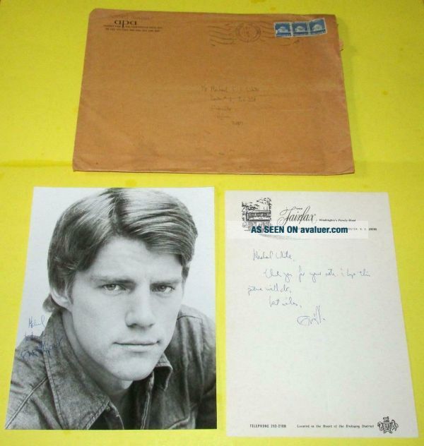 1970S ACTOR ERNEST THOMPSON SIGNED PHOTO LETTER MAILER MATT HARPER IN ...