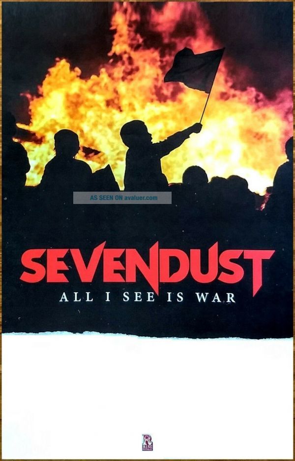 SEVENDUST All I See Is War Ltd Ed RARE Tour Poster, Rock Metal Poster ...