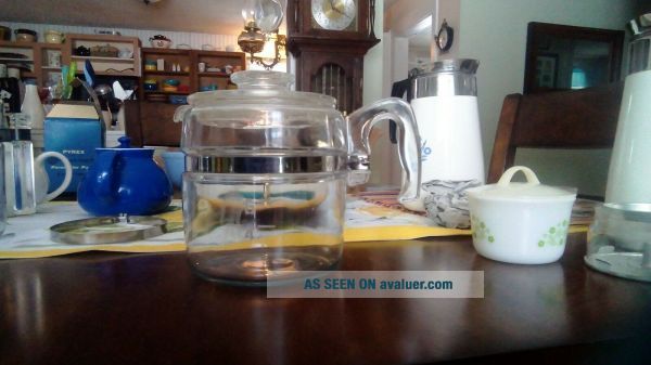 Vintage Pyrex Coffee Percolator Pot And Cover Only 9. Cup | #34187304