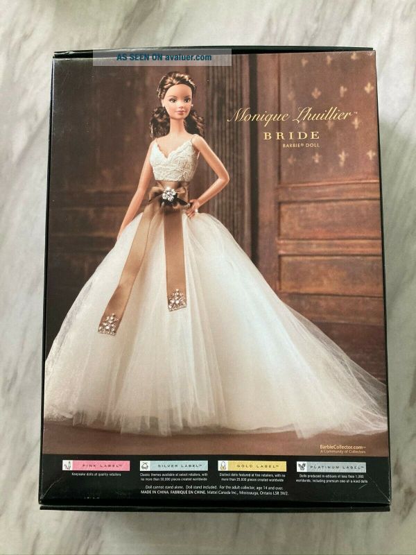 Monique Lhuillier Bride GOLD LABEL Collectible Barbie RARE | #34201459