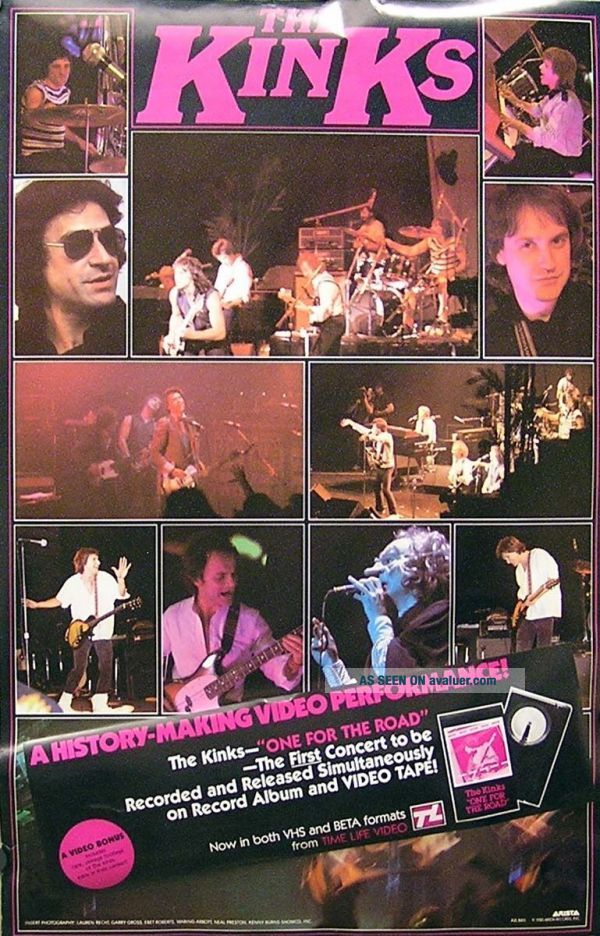 The Kinks 1980 One For The Road Double Sided Promo Poster | #34245141