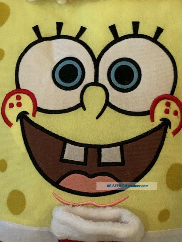 Giant SPONGEBOB SQUAREPANTS 27” Christmas Plush Stuffed Doll By Nanco ...