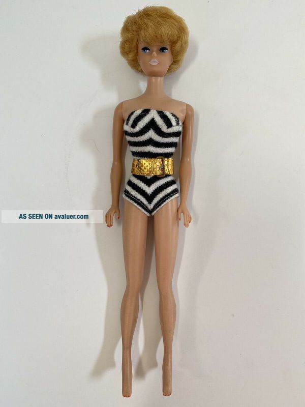 1962 Vintage Bubblecut Barbie With Case And Clothes | #34361675