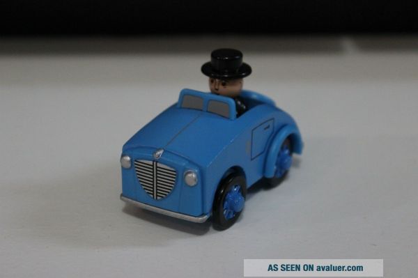 HTF Rare Thomas & Friends Train Wooden Railway Sir Topham Hatt In Blue ...