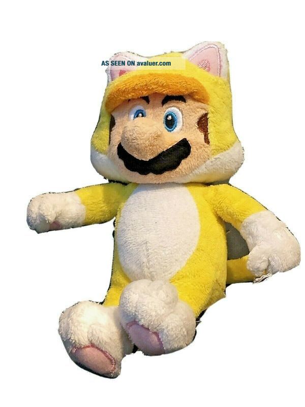 Nintendo Mario Bros Mario Yellow Cat Costume Plush Toy Stuffed Animal 8 ...