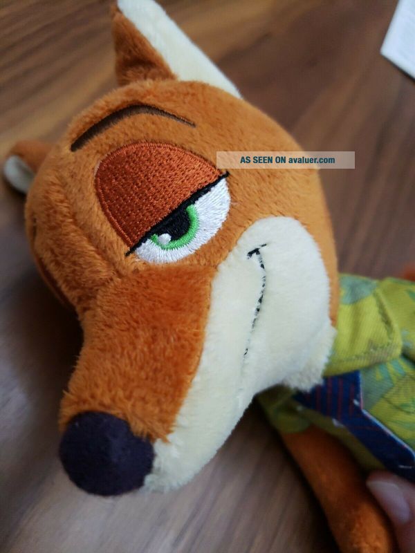 Disney Zootopia Nick Wilde Fox Plush 10 " Doll Figure Stuffed Animal ...