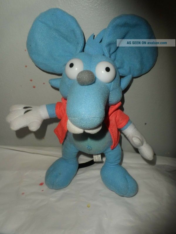 2006 Nanco Fox The Simpsons Itchy Plush Mouse Blue And Orange Vest 10 ...