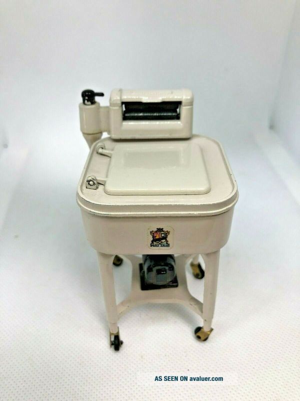 Dollhouse Miniature Vintage Metal Maytag Wringer Washing Machine 1:12 ...