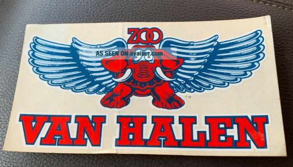 Vintage 98 - KZEW The Zoo VAN HALEN Bumper Sticker | #34446626