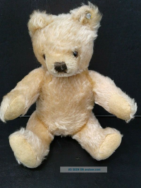 Vintage 9 " Steiff Button Jointed Mohair Teddy Bear | #34510016