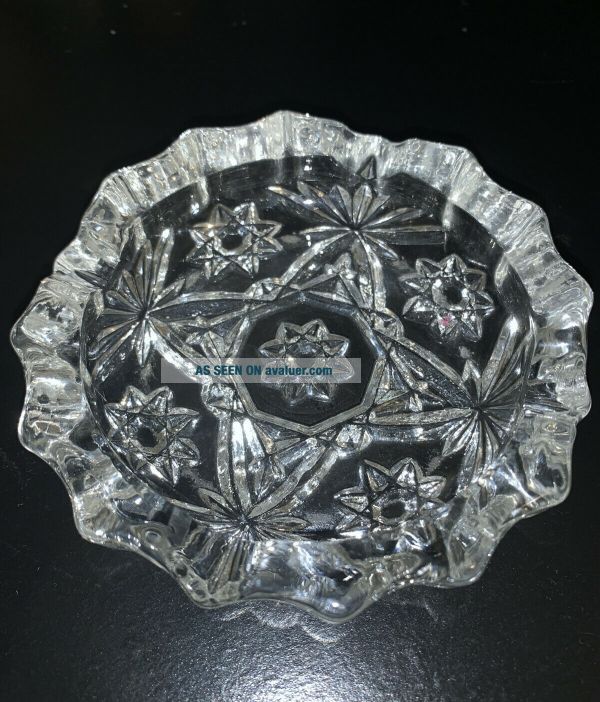Vintage Anchor Hocking USA Clear Glass Star Of David Pattern 1960’s 4 ...
