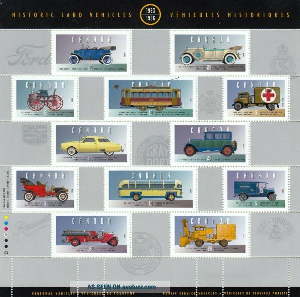 1605 HISTORIC VEHICLES 25 STAMPS ON ONE SHEET WITH FOLDER | #34328111