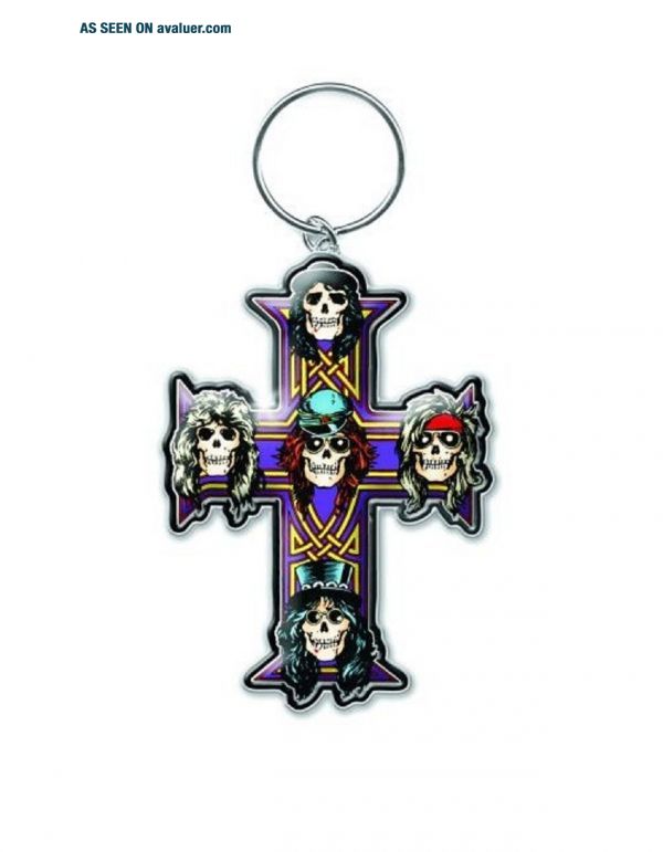 Guns N Roses Keyring Keychain Appetite For Destruction Official Metal ...