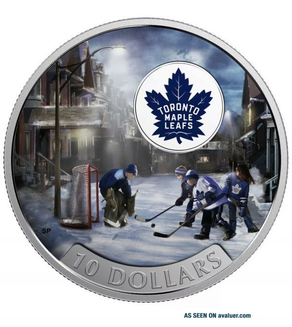 2017 Canadian $10. 999 Silver Coin - Passion To Play: Toronto Maple ...
