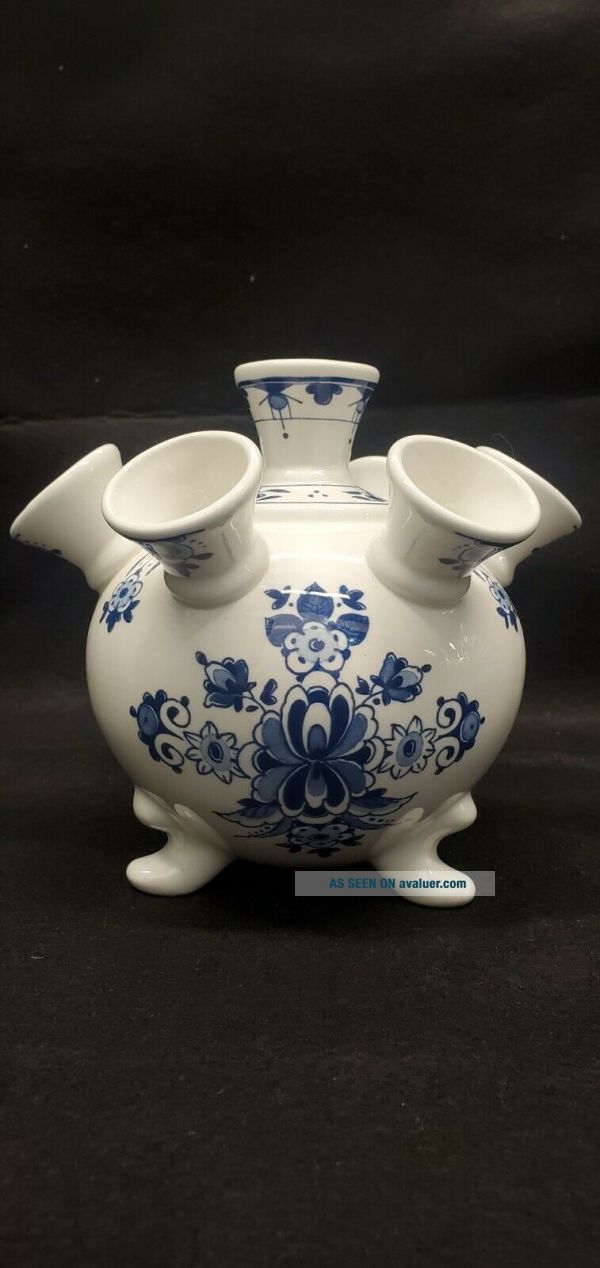 Royal Delft Ported Vase Blue And White Holland Pottery | #34922644