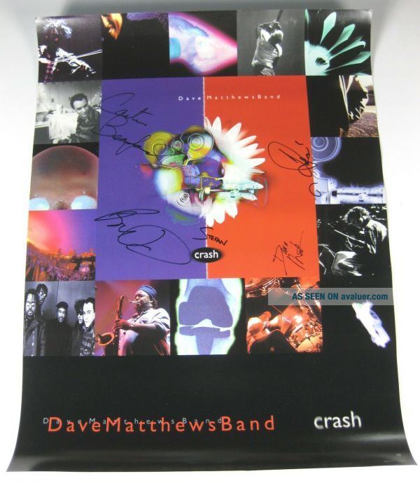 DAVE MATTHEWS BAND Signed Autograph 18x24 Poster By All 5 Members Leroi ...