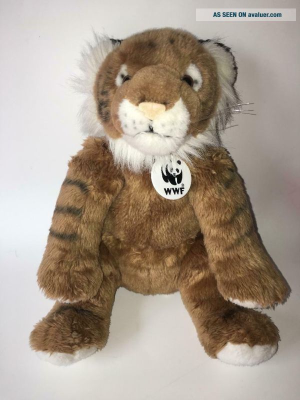 BUILD A BEAR WORKSHOP WWF TIGER STUFFED ANIMAL PLUSH TOY GUC 16 " TALL ...