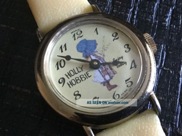 Vintage 1972 Bradley Holly Hobbie Wind Up Swiss Made Watch Collectible ...