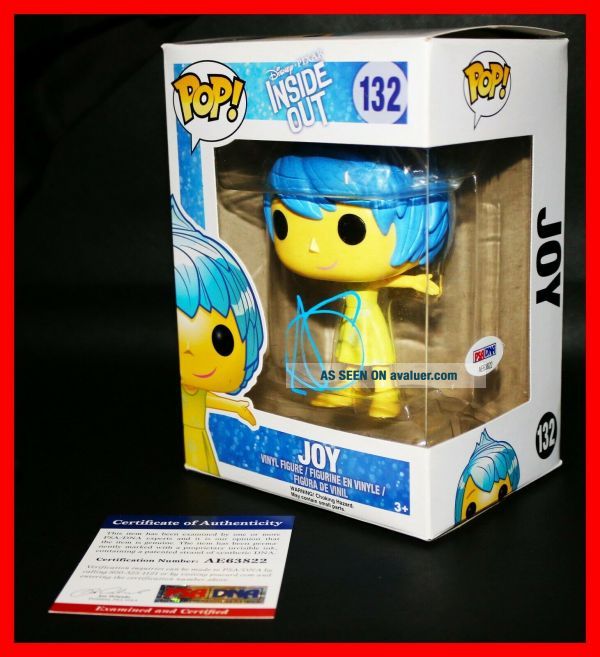 RARE Amy Poehler Signed Joy Disney Pixar Inside Out Autograph POP PSA ...