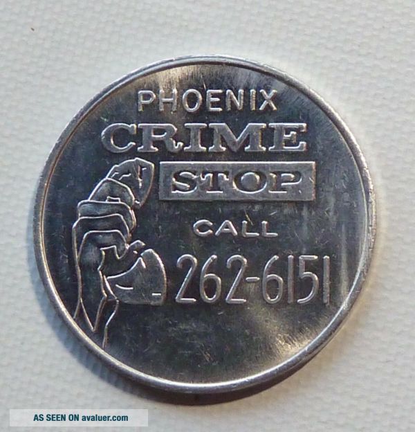 PHOENIX AZ Arizona Token HOLSUM BREAD CRIME STOP | #35045493