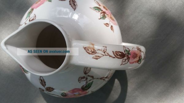 Nasco Springtime Water Teapot/pitcher With Lid, Warmer, Made In Japan ...