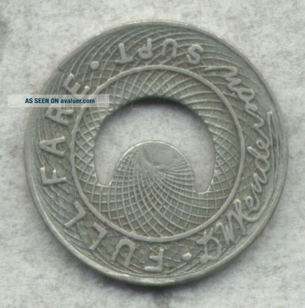 Seattle Municipal Railway Full Fare Transit Token | #35094651