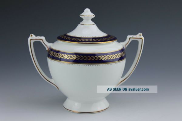Coalport China Blue Wheat Sugar Bowl | #35196197