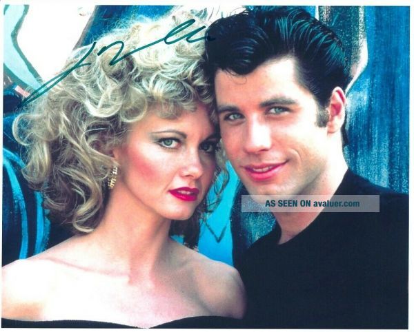 JOHN TRAVOLTA Hand - Signed GREASE 8x10 W/ Lifetime OLIVIA NEWTON ...