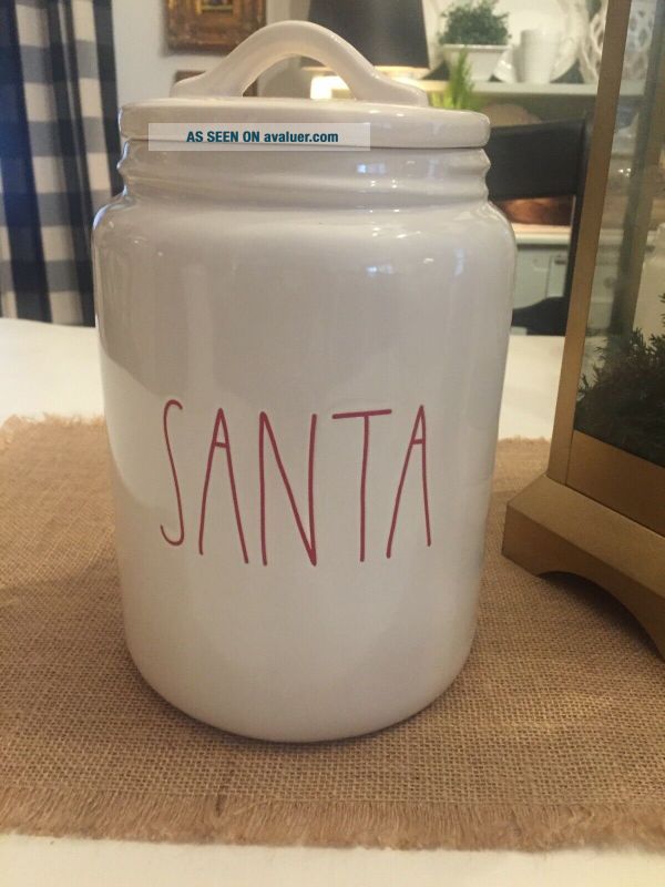 Rae Dunn Christmas Red Letter SANTA Large Canister | #35398166