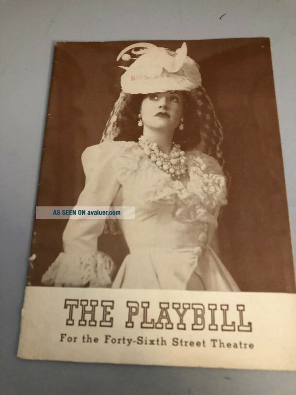 1940s MUSICAL PLAYBILL PANAMA HATTIE ETHEL MERMAN BETTY HUTTON 5/5/41 ...