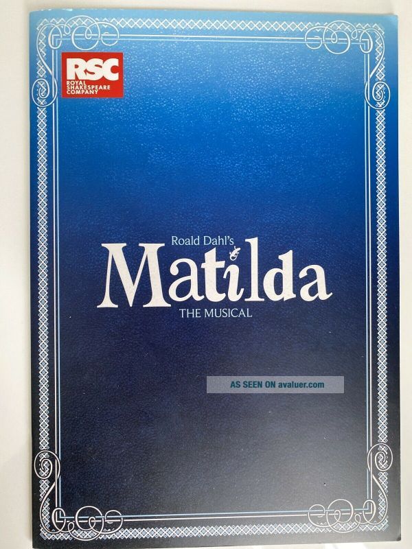Matilda The Musical Souvenir Program Broadway | #35294872