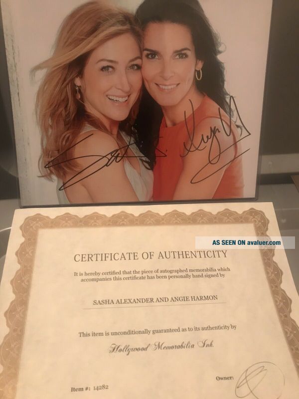 Sasha Alexander And Angie Harmon Autograph With Certificate Of ...
