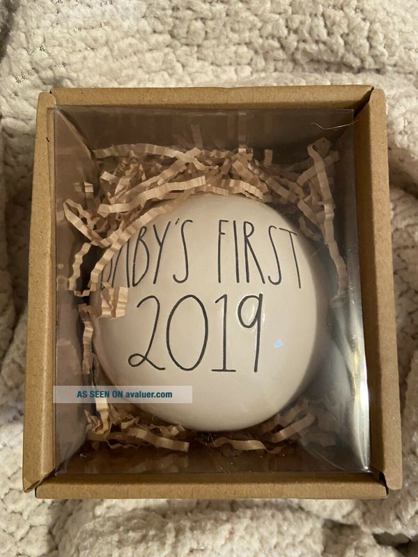 Rae Dunn Baby ' S First 2019 Ceramic Christmas Ornament | #35768164