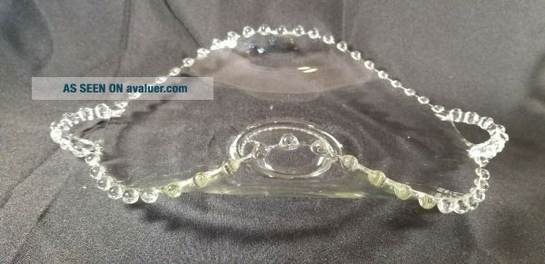 Vtg Imperial Candlewick Large Two Handled Serving Tray Platter 14 Inch ...