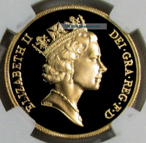 1985 GOLD GREAT BRITAIN 2 POUNDS COIN NGC PERFECT PROOF 70 ULTRA CAMEO ...