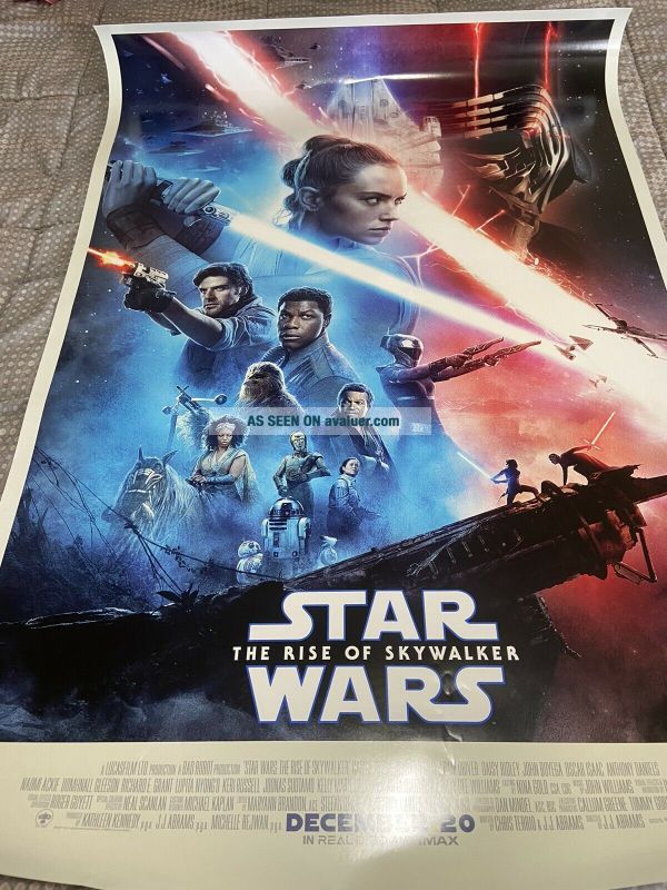 Disney Star Wars The Rise Of Skywalker DS Double Sided Theatrical ...