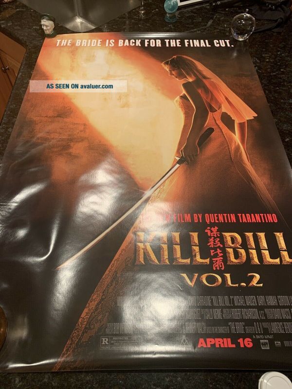 Kill Bill Vol 2 The Bride Uma Thurman Poster40x27 DS MOVIE POSTER ...