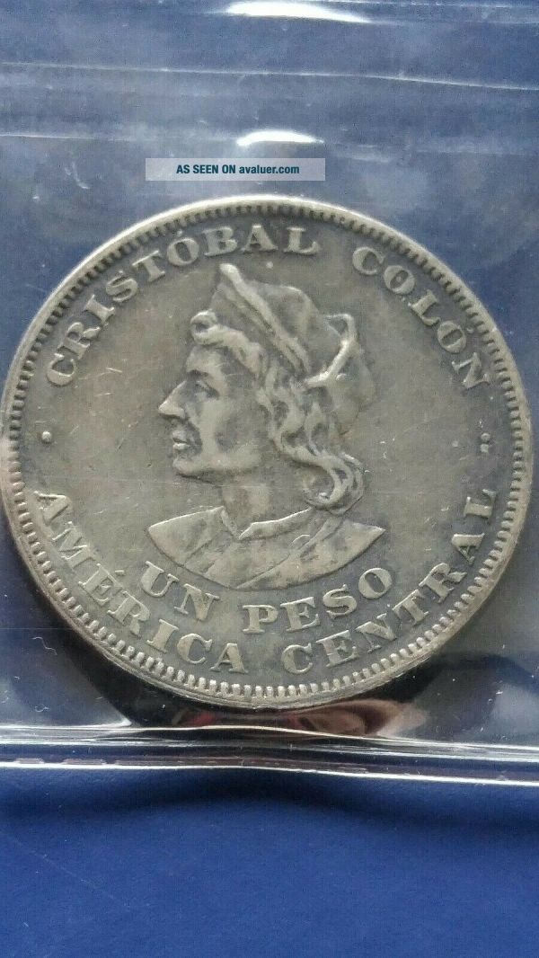 1908 EL SALVADOR Un Peso Silver Coin ICCS VF - 20 | #35890368
