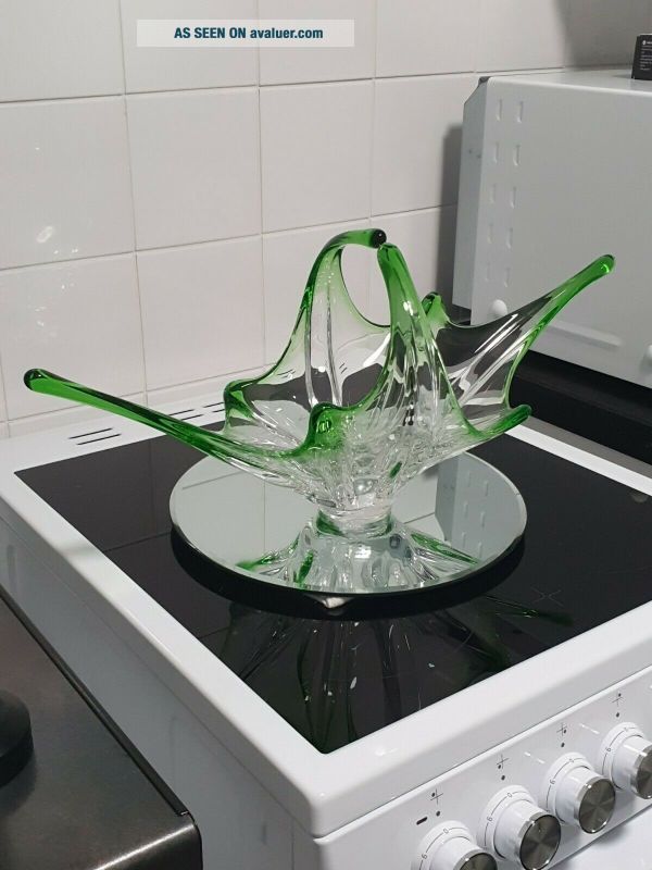 Absolute Stunning And Huge Murano Uranium Glass Splash Bowl | #35745312