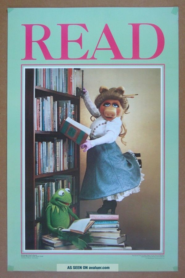 Muppets KERMIT THE FROG And MISS PIGGY American Library READ 1980 ...