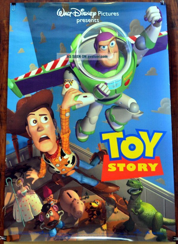 Toy Story Movie One - Sheet Poster 27 " X 40 " Vintage Rare 1995 Pixar ...