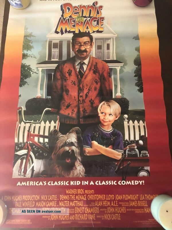Dennis The Menace Walter Matthau Double Sided 27x40 Movie Poster 1993 ...