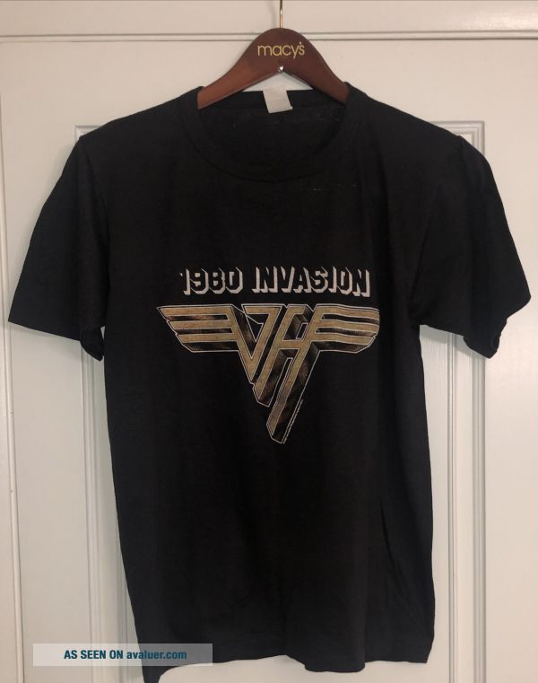 Vintage VAN HALEN 1980 Invasion Tour T - Shirt Concert Size L Never ...