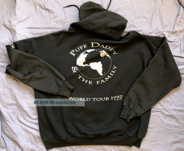 Puff Daddy No Way Out World Tour 1997 Crew Concert Sweatshirt Hip Hop 9942
