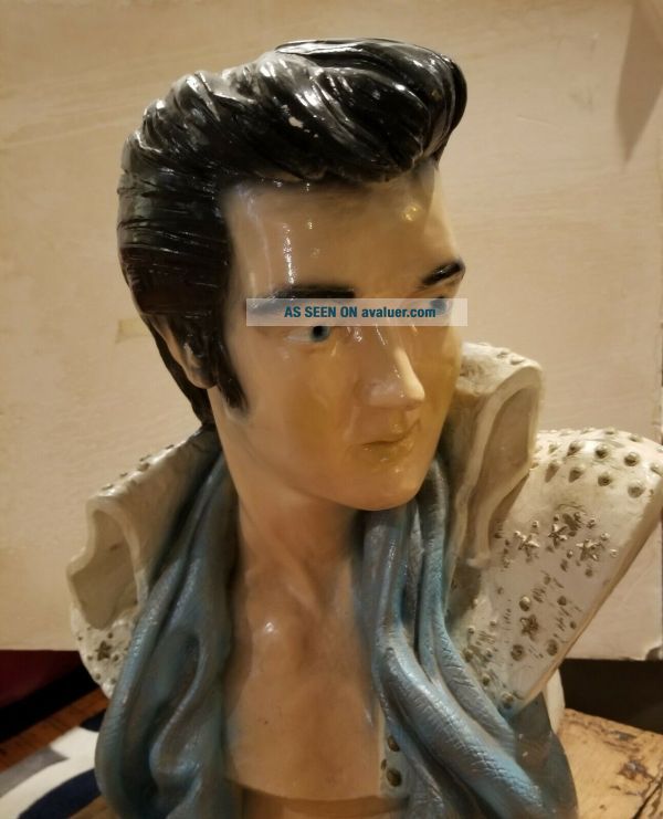 Vintage Epic Most Vegas Unique Elvis Presley Bust Sculpture | #36038083
